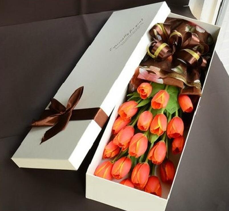Luxury Customized Flower Packaging Paper Box/long flower box/extra long ...