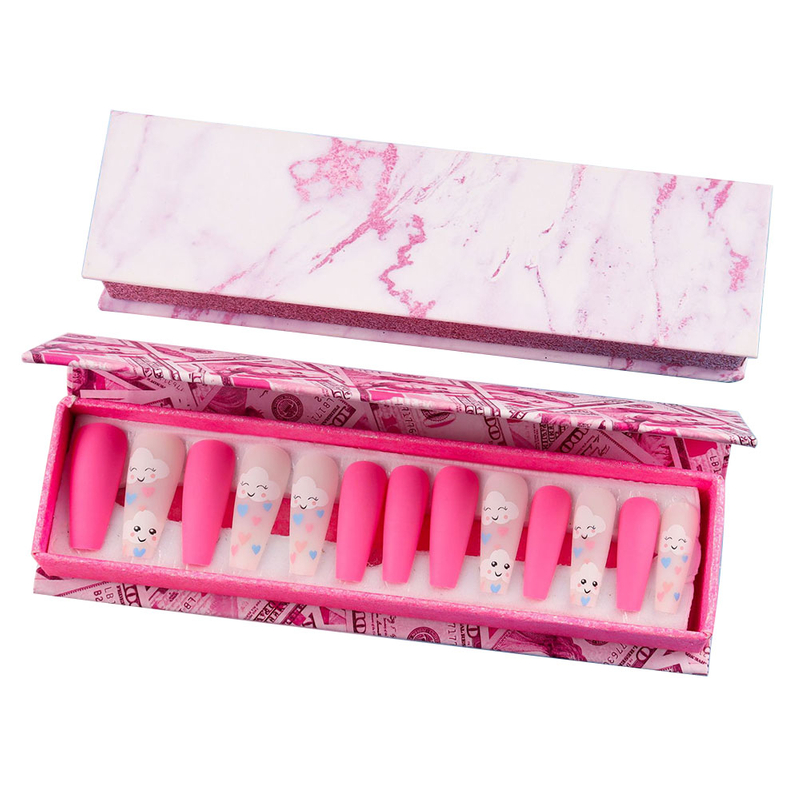 Luxury Custom Magnetic Closure Paper Cardboard Press on Nail Set Gift ...